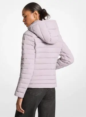 Michael Kors Chevron Quilted Jacket - Purple