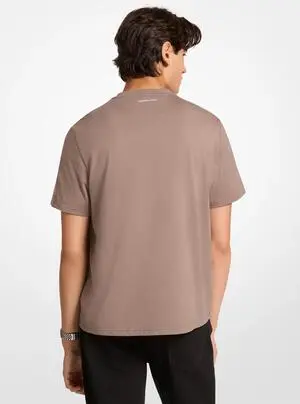 Michael Kors Graphic Logo Cotton Jersey T-shirt - Grey