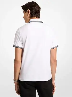 Michael Kors Cotton Zip-up Polo Shirt