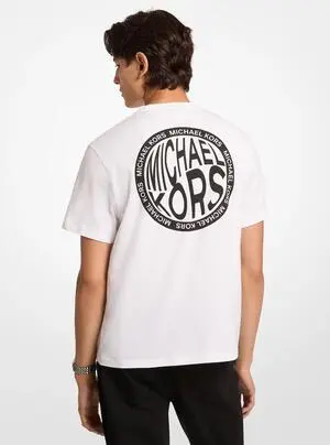 Michael Kors Graphic Logo Cotton Jersey T-shirt - White