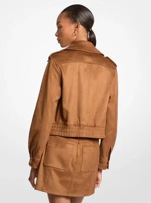 Michael Kors Polyester Microsuede Jacket