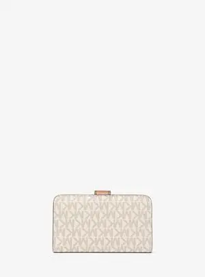 Michael Kors Jet Set Travel Medium Signature Logo Billfold Wallet
