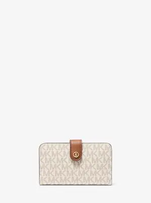 Michael Kors Jet Set Travel Medium Signature Logo Billfold Wallet