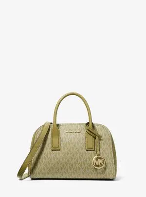 Michael Kors Ashton Small Signature Logo Messenger Bag - Green