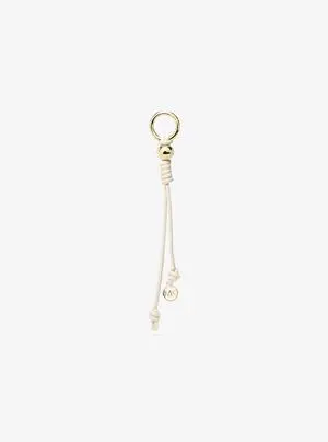 Michael Kors Gold-tone Knot Bag Charm - Natural
