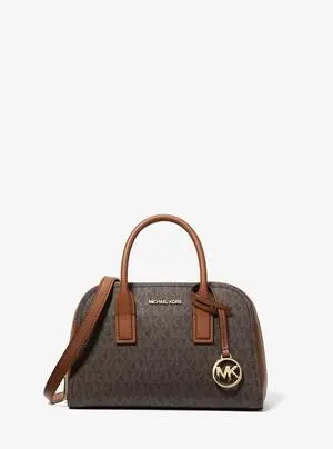 Michael Kors Ashton Small Signature Logo Messenger Bag - Brown