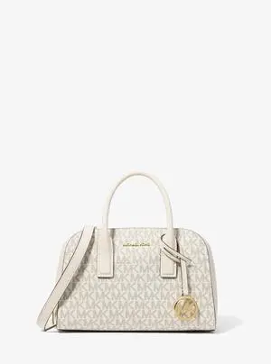 Michael Kors Ashton Small Signature Logo Messenger Bag - Natural