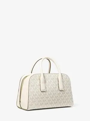 Michael Kors Ashton Small Signature Logo Messenger Bag - Natural