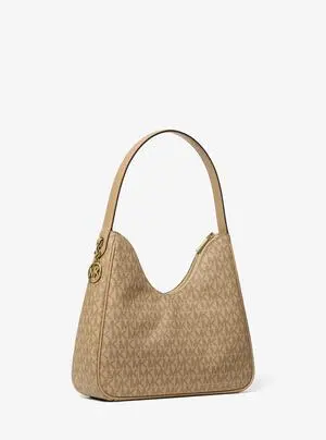 Michael Kors Nayla Small Signature Logo Hobo Shoulder Bag