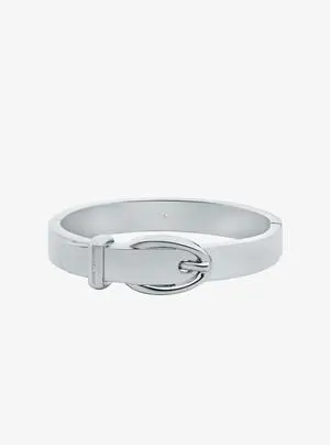 Michael Kors Buckled Bangle Bracelet - Silver