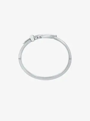 Michael Kors Buckled Bangle Bracelet - Silver