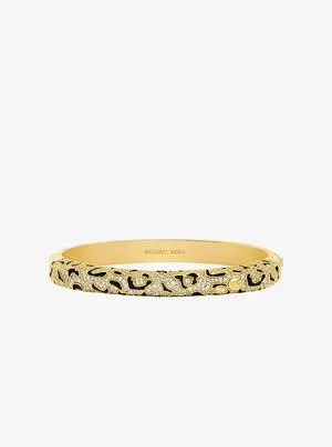 Michael Kors Pavé Leopard Bangle - Gold