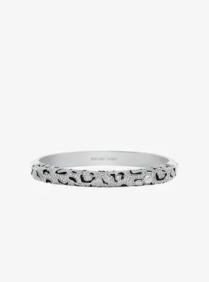 Michael Kors Pavé Leopard Bangle - Silver
