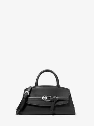 Michael Kors Greta Small Leather Satchel - Black