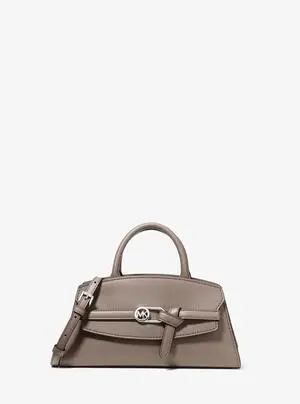 Michael Kors Greta Small Leather Satchel - Grey