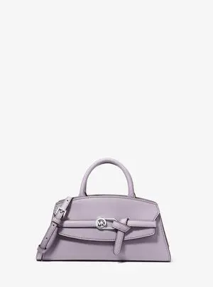 Michael Kors Greta Small Leather Satchel - Purple