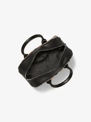 Michael Kors Ashton Small Plaid Print Wool Blend Messenger Bag