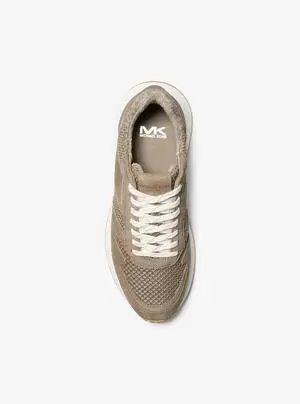 Michael Kors Dax Mixed-media Trainer