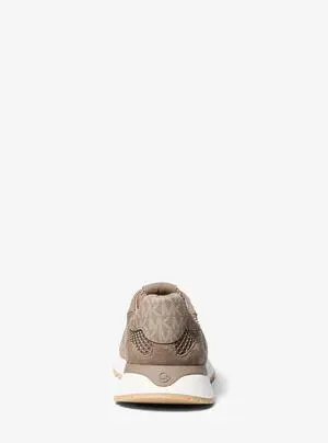Michael Kors Dax Mixed-media Trainer