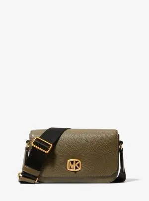 Michael Kors Bryant Small Leather Crossbody Bag In - One Size By Green