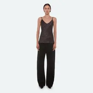 Helmut Lang Crinkle Slip Top - Truffle