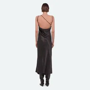 Helmut Lang Crinkle Slip Dress - Truffle