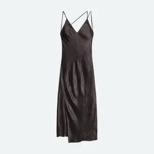 Helmut Lang Crinkle Slip Dress - Truffle