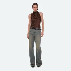Helmut Lang Silk Tie-neck Top - Serra