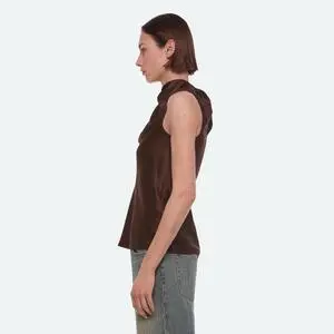 Helmut Lang Silk Tie-neck Top - Serra