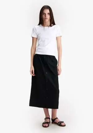 A.p.c. Long Organic Cotton Skirt - Black