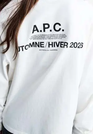A.p.c. Winter 26 Long-sleeve T-shirt - Off White
