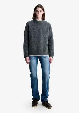 A.p.c. Dylan Sweater Loone Sizee-fit Charcoal Gray Sweater - Charcoal Grey