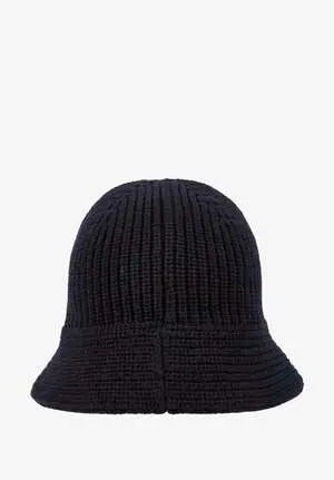 A.p.c. Merino Wool Ribbed Bucket Hat - Navy Blue