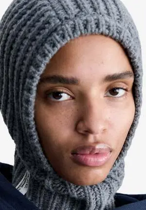 A.p.c. Alix Balaclava Wool-cashmere Balaclava - Charcoal Grey