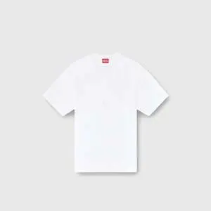 DIESEL® Cotton-interlock T-shirt With Logo Embroidery - White