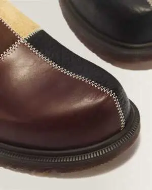 Dr. Martens San Patchwork Leather & Nubuck Mules