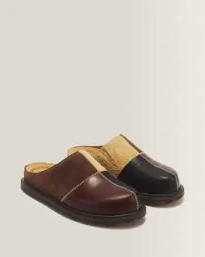 Dr. Martens San Patchwork Leather & Nubuck Mules