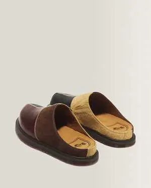 Dr. Martens San Patchwork Leather & Nubuck Mules