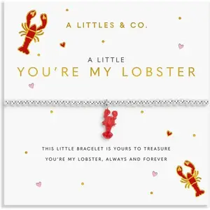 A LITTLES & CO A Little Vibes 'you're My Lobster' Bracelet In Silver Plating - Silver Plated