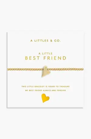 A LITTLES & CO A Little 'best Friend' Bracelet - Gold Plated
