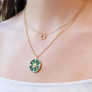 THE LOVERY FINE JEWELRY Cz Compass Necklace