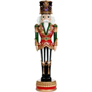 MARK ROBERTS Lighted And Musical Holiday Nutcracker - Red
