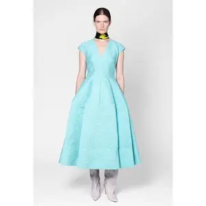 ROKSANDA Fit And Flare Kova Dress - Aquamarine