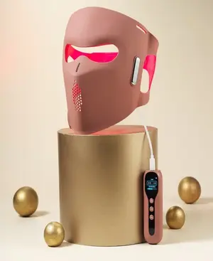 LOVERY 4d Laser Light Therapy Face Mask 8 X More Powerful Than Led Professional At-home Skin Rejuvenation - Mauve