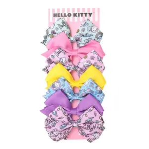 HELLO KITTY Hair Bow 7-piece Set Official License