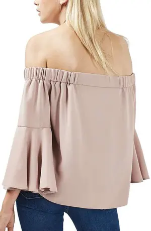 Topshop Ella Off The Shoulder Top