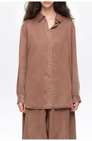 Bimba Y Lola Straight Fluid Lyocell Shirt