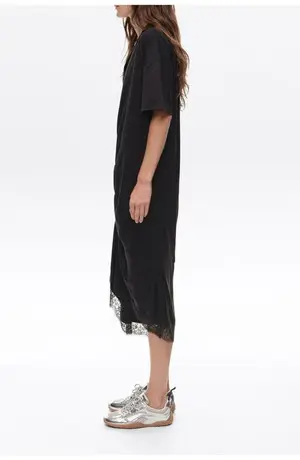 Bimba Y Lola Two-material Knot T-shirt Dress