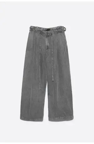 Bimba Y Lola Wide Leg Fluid Denim Trousers