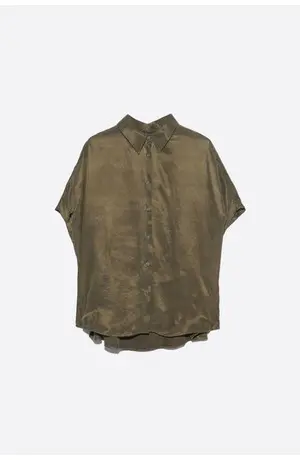Bimba Y Lola Draped Cape Shirt